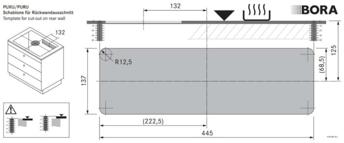 BORA PURU inductiekookplaat met afzuiging - Elektro Witgoed Outlet ...