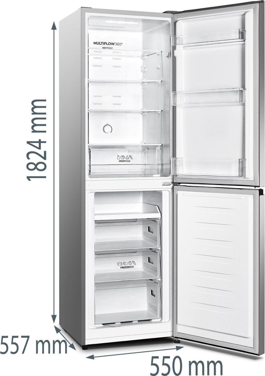 Gorenje NRK 418 ECS4 Vrijstaand 256 l Grijs DHZ3443 - Elektro Witgoed ...